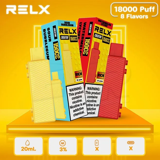 [PODDIS] RELX CREATOR 18000 PUFFS [แท้] | Nic 3%(30mg) 20ml.-花瓣网