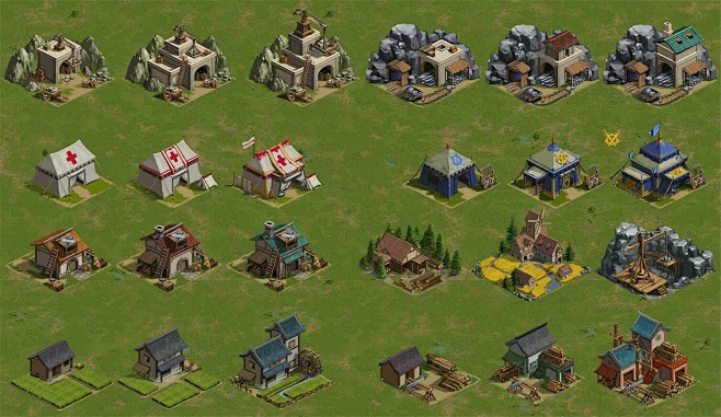 SLG游戏《Endless War》设定图, river Zhang-花瓣网