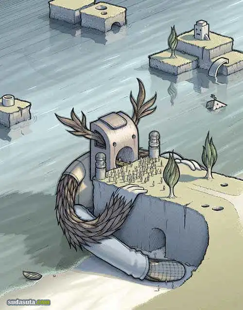 Harry Nesbitt 插画作品欣赏-花瓣网