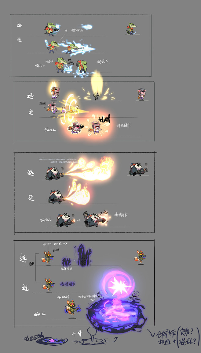 Character skill/vfx/anim concept-花瓣网