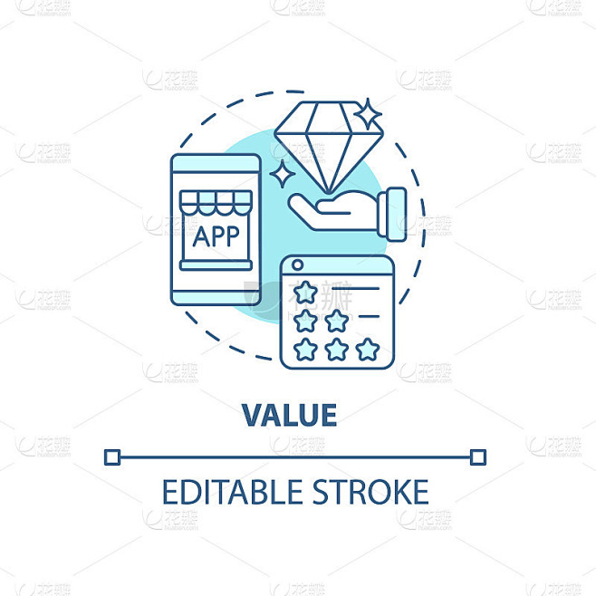 产品价值概念图标
