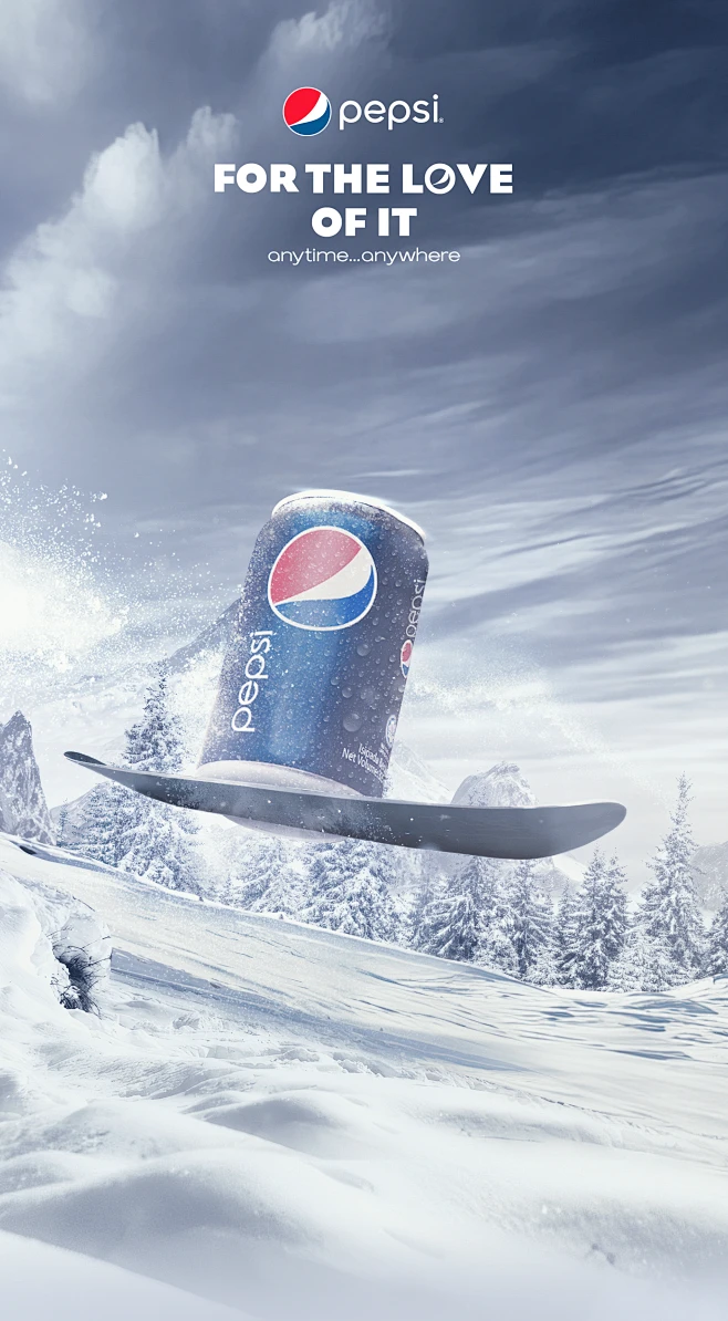 ads banner creative design media pepsi social social media snow ...