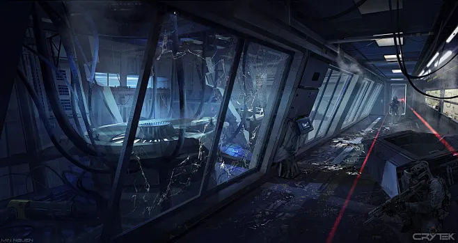 科幻场景气氛图科幻原画科幻场景原画来自cgbook.cn (8565)-花瓣网