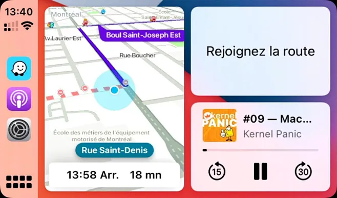 Waze s'installe sur le tableau de bord de CarPlay | iGeneration-花瓣网