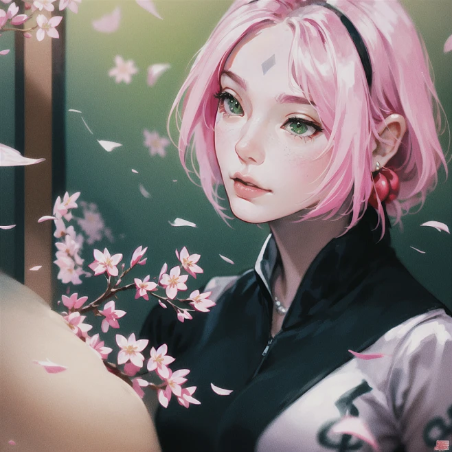 00635-3829569259-1girl,haruno sakura,forehead mark,red hairband ...