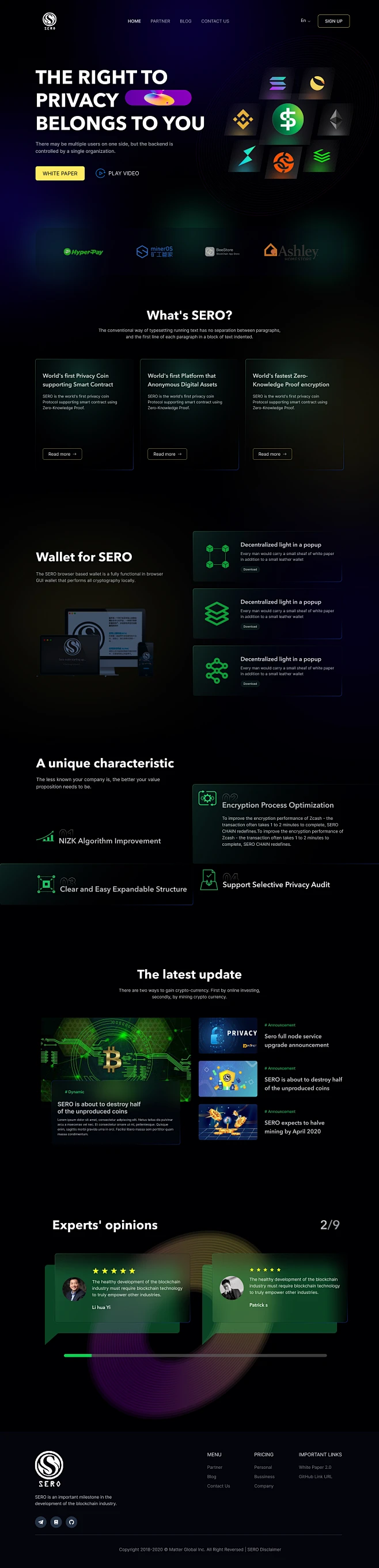 Cryptocurrency Landing Page on Behance-花瓣网