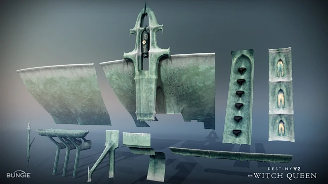 Destiny 2: The Witch Queen - Lucent Hive Architecture and Props-花瓣网