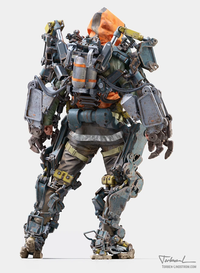 Disaster Relief Exoskeleton suit-花瓣网