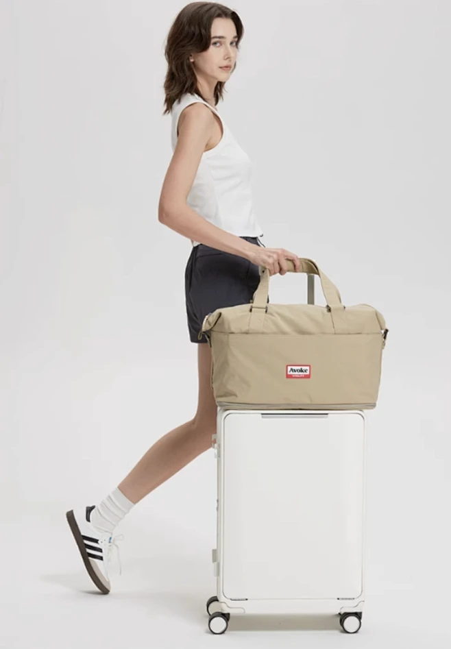 Avoke可扩容旅行包女手提外出短途旅游套拉杆箱轻便运动行李袋男-tmall.com天猫-花瓣网