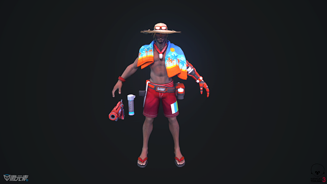 守望先锋 麦克雷皮肤 沙滩游侠