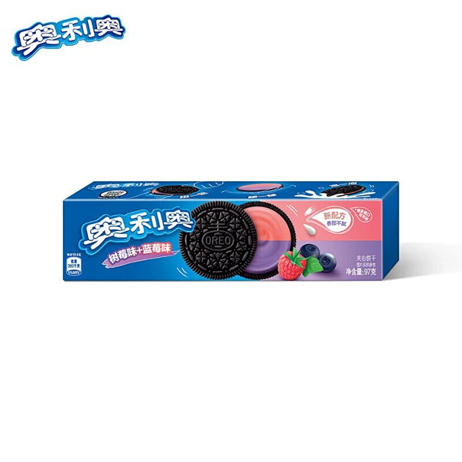 奥利奥夹心饼干（树莓味+蓝莓味）97g-花瓣网