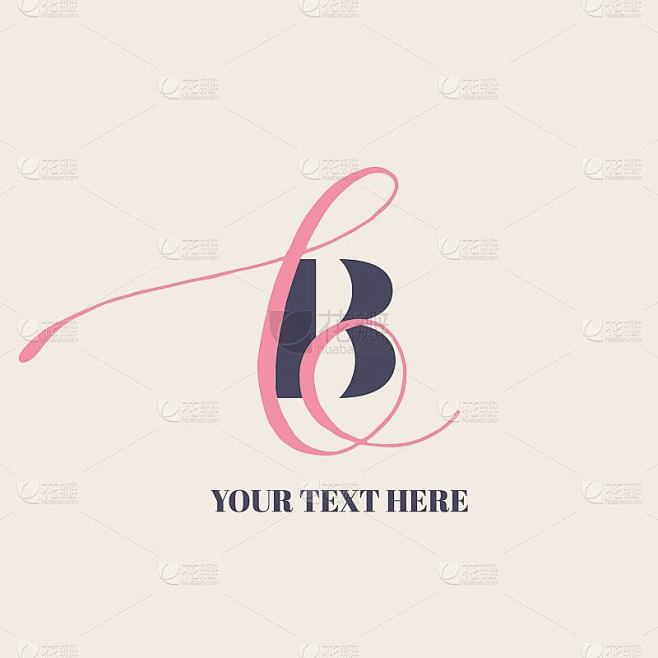 Bb字母，字母标志。字母缩写。