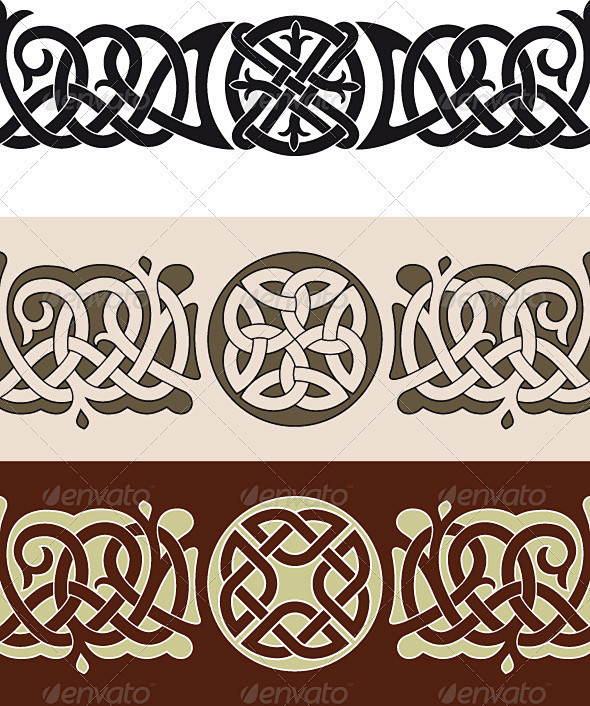 凯尔特人的纹身图案,纹身矢量Celtic tattoo pattern - Tattoos Vectors艺术、黑色、凯尔特人、圆,颜色多彩 ...