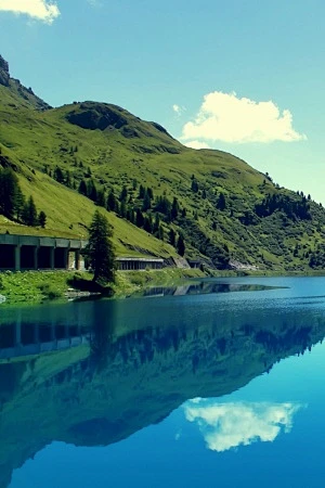 Marmoleda Mountain Reflections Mobile Wallpaper-花瓣网