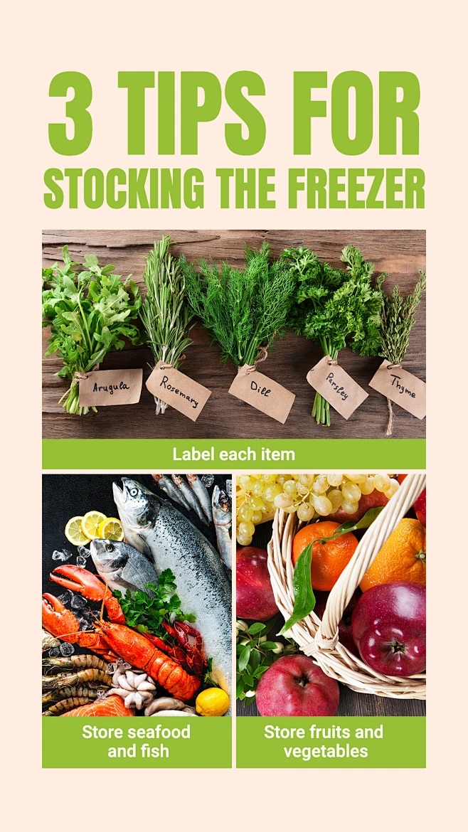 Simple Stocking The Freezer Tips Sharing Ecommerce Story素材-花瓣网