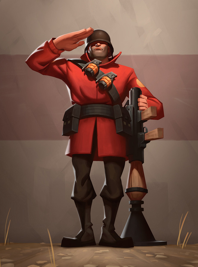 ArtStation - Soldier TF2, Rafael Amorim-花瓣网