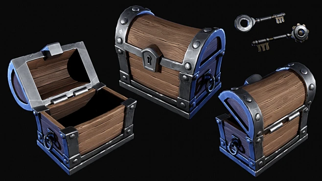 Chests and Keys for dungeon, Dmitriy Shchukin : Some of the props I ...