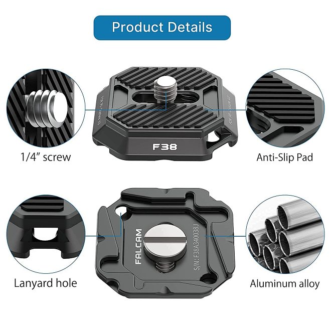 Amazon.com : ULANZI New Version F38 Quick Release Plate 2-in-1, FALCAM F38 Quick Release System ...