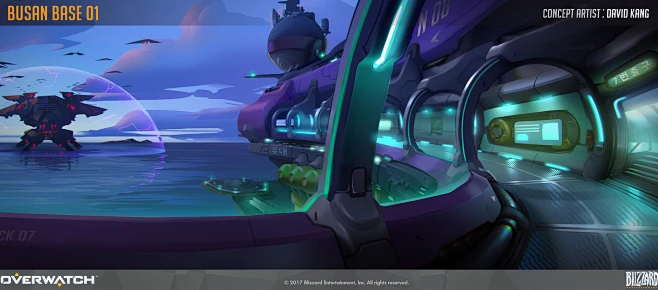 Busan Overwatch Map Concept Art-花瓣网