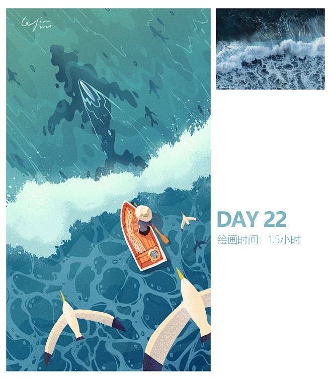 色彩60天速涂 | 21-30|插画|创作习作|昨日的Guyin - 原创作品 - ()-花瓣网