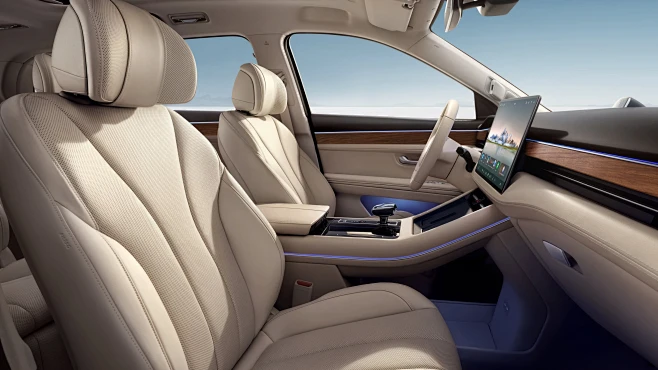 问界 新M7 大五座 内饰 韶华杏