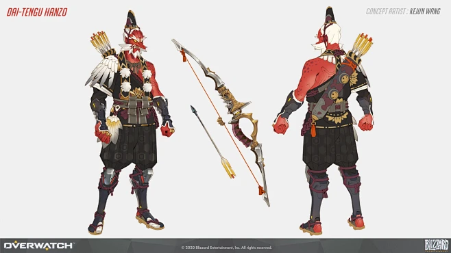 Overwatch: Tengu Hanzo / Genji , Kejun Wang : Daitengu Hanzo / Karasu ...