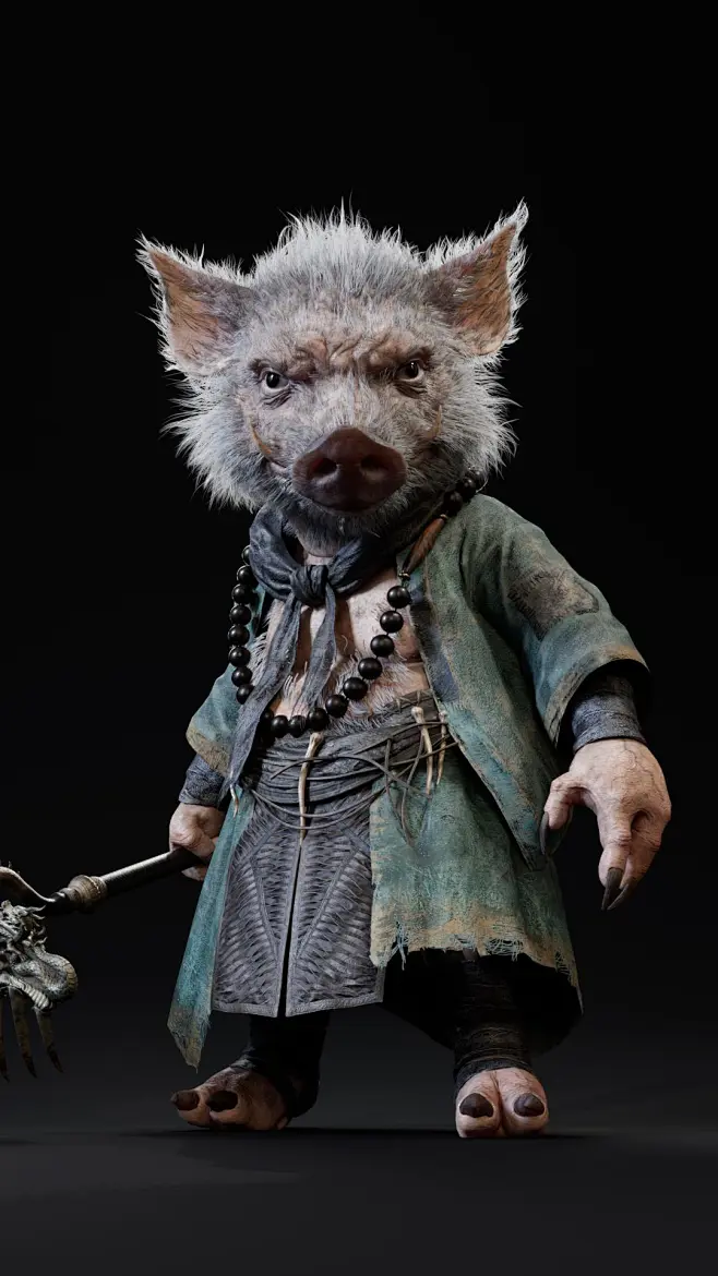 Airlos：猪八戒-勿听。#黑神话悟空 #黑神话悟空创作激励 #黑神话 #猪八戒 #八戒-花瓣网