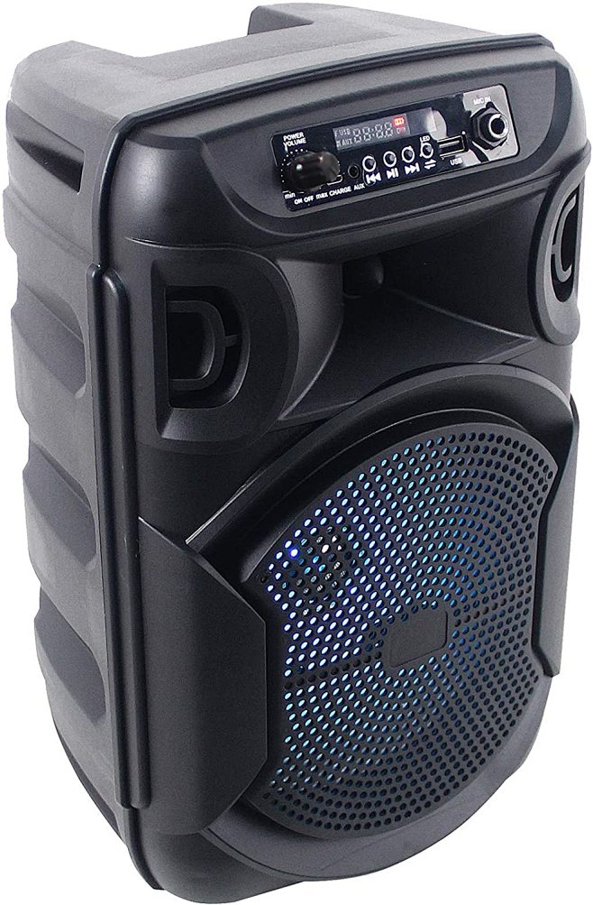 Amazon.com: Technical Pro BOOM8 Portable Rechargeable 8" LED Party ...