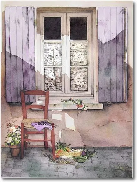 来自美国的艺术家 Pomm Olsen 水彩作品一组-花瓣网