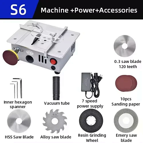 Mini Table Saw Woodworking Electric Bench Saw DIY Hobby Model Crafts ...