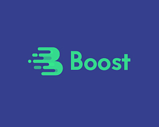 Boost标识欣赏 B字母 科技 营销 传媒 网络 互联网 商标设计 图标 图形 标志 logo 国外 外国 国内 品牌 设计 创意 欣赏