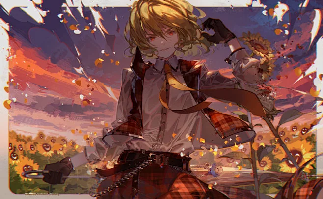 强烈的质感、光影效果和独特的色调 插画师 河cy twi ：kawanocy -花瓣网