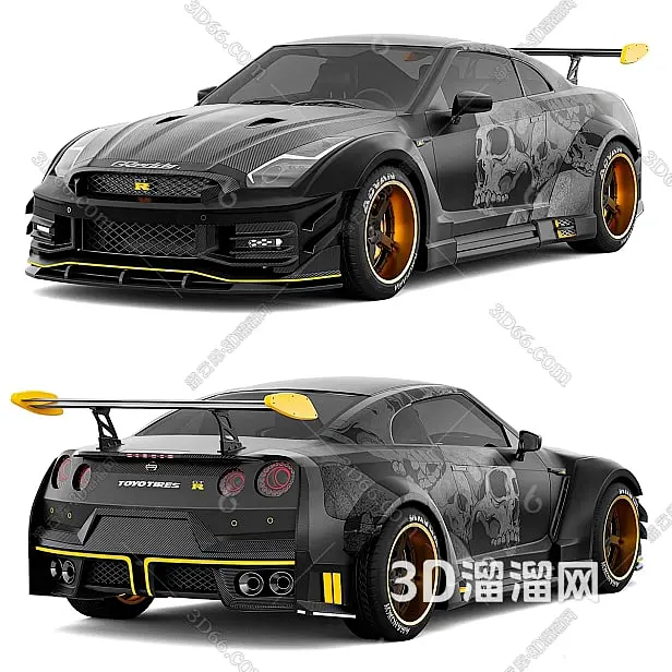 日产 GTR R35 Nismo3D模型-花瓣网