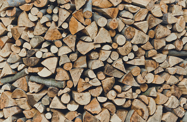 chopped wood