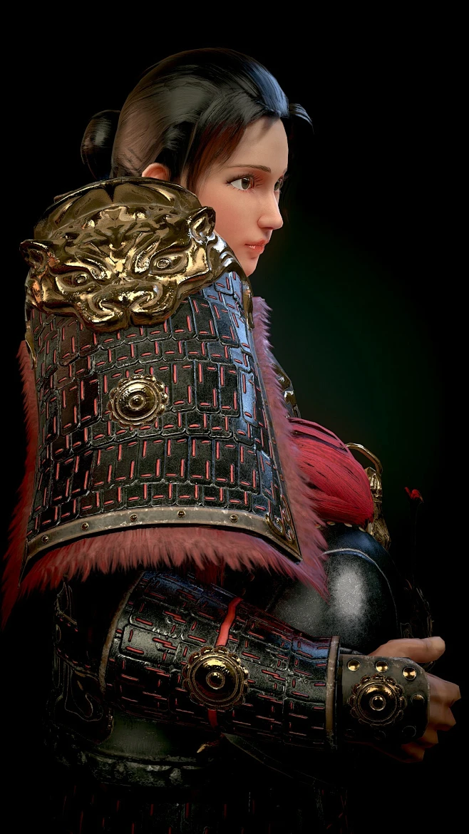 Chinese general Different styles of rendering, lin xin : 之前其实就有两个风格的渲染效果，这次也一起发上来分享一下-花瓣网