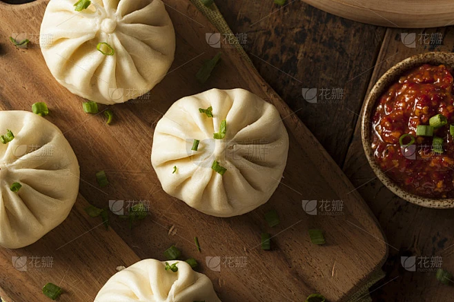 蒸叉烧亚洲包素材-花瓣网