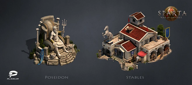 Sparta. War of Empires, Vlad Kasyanov : Buildings were designed in 2014 ...