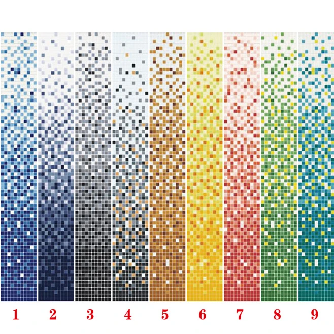 （厂家直销）定制渐变马赛克马赛克背景墙 彩色渐变条 柱头马赛克-淘宝网-花瓣网