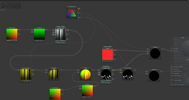 shaderforge_条带扰动-花瓣网