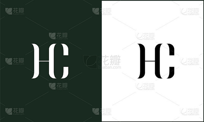 HC,CH抽象字母标志字母组合