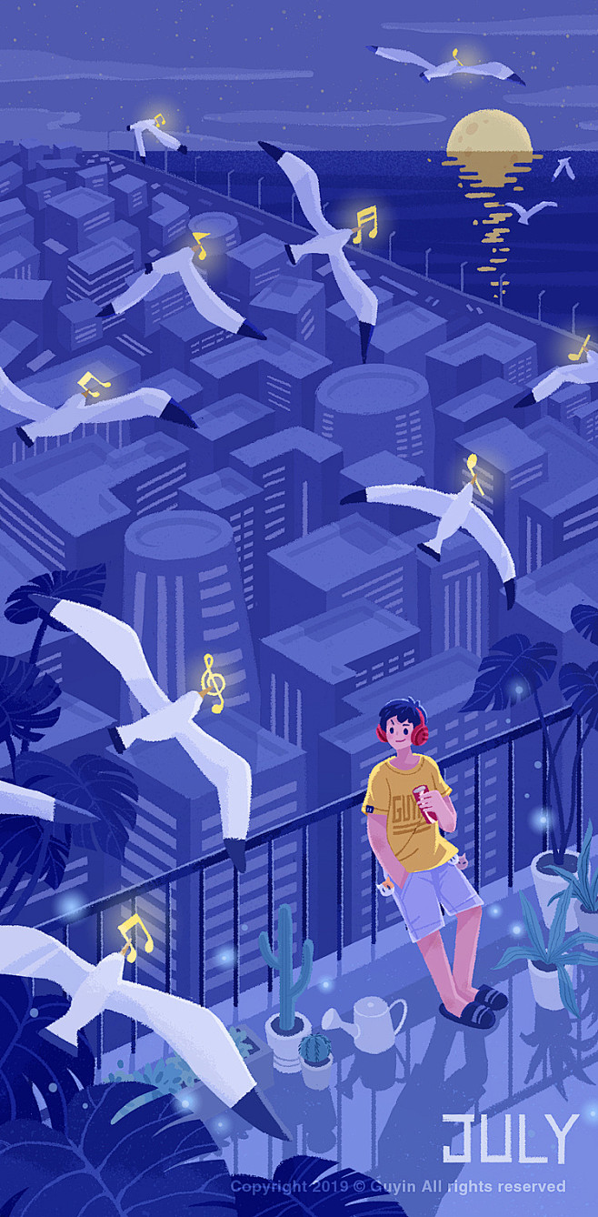 比较热的七八月 昨日的Guyin 作品