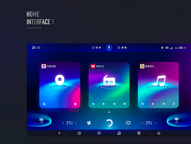 AURORA OS - Design For BYD hmi car ae design interface ux ui