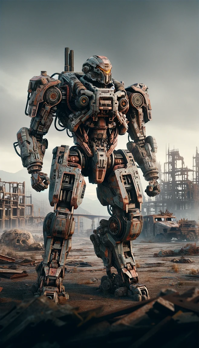 '末世废土战士的铠甲：革命性的可穿戴机甲设计方案'-花瓣网