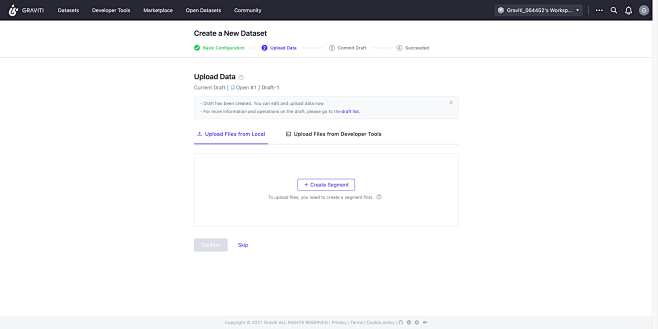 Create a New Dataset %7C Graviti_927330d4