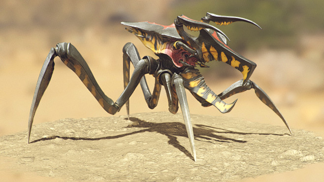 Arachnid Warrior Realtime Fan Art