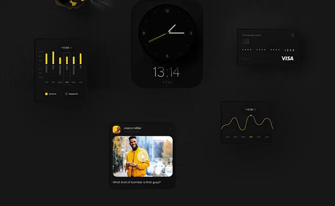 Apple Watch ，苹果表，夜间模式，Boro Ui for apple watch apps : A clean and modern ...