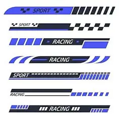 Sport racing stripes car stickers modification body speed and drift ...