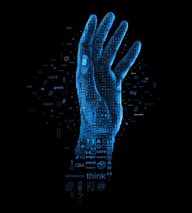 10 hands for MGMA : A series of mosaic illustration for an advertising ...