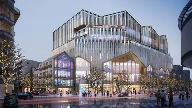 Corner of Huaihai Rd and Ruijin Rd 淮海路瑞金路口。 #建筑设计 #地铁上盖 #城市更新 #5+design ...
