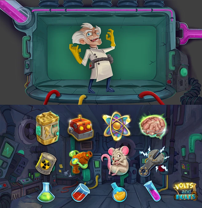 Mad Scientist Visual Development : Visual development for a Mad ...